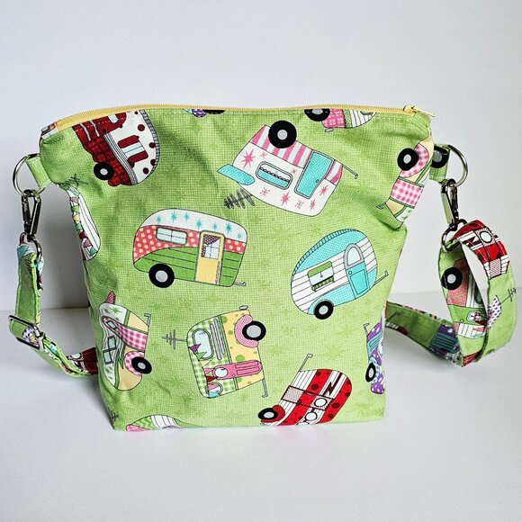 Made Under Moonlight | Bags | New Green Rv Camper Camping Crossbody ...